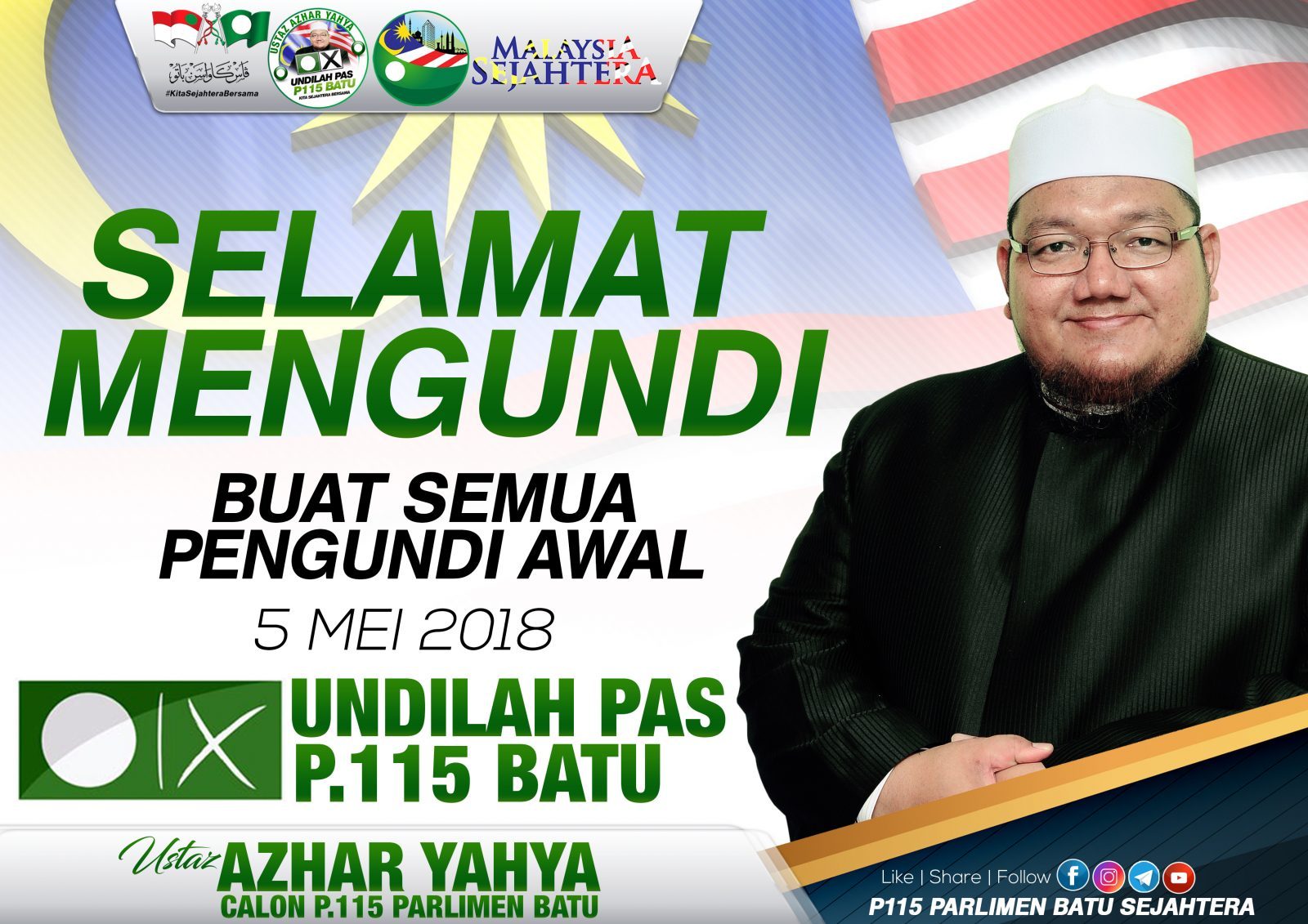 Calon PAS P115 Batu : Selamat Mengundi, Tunaikan Tanggungjawab - Berita Parti Islam Se Malaysia ...