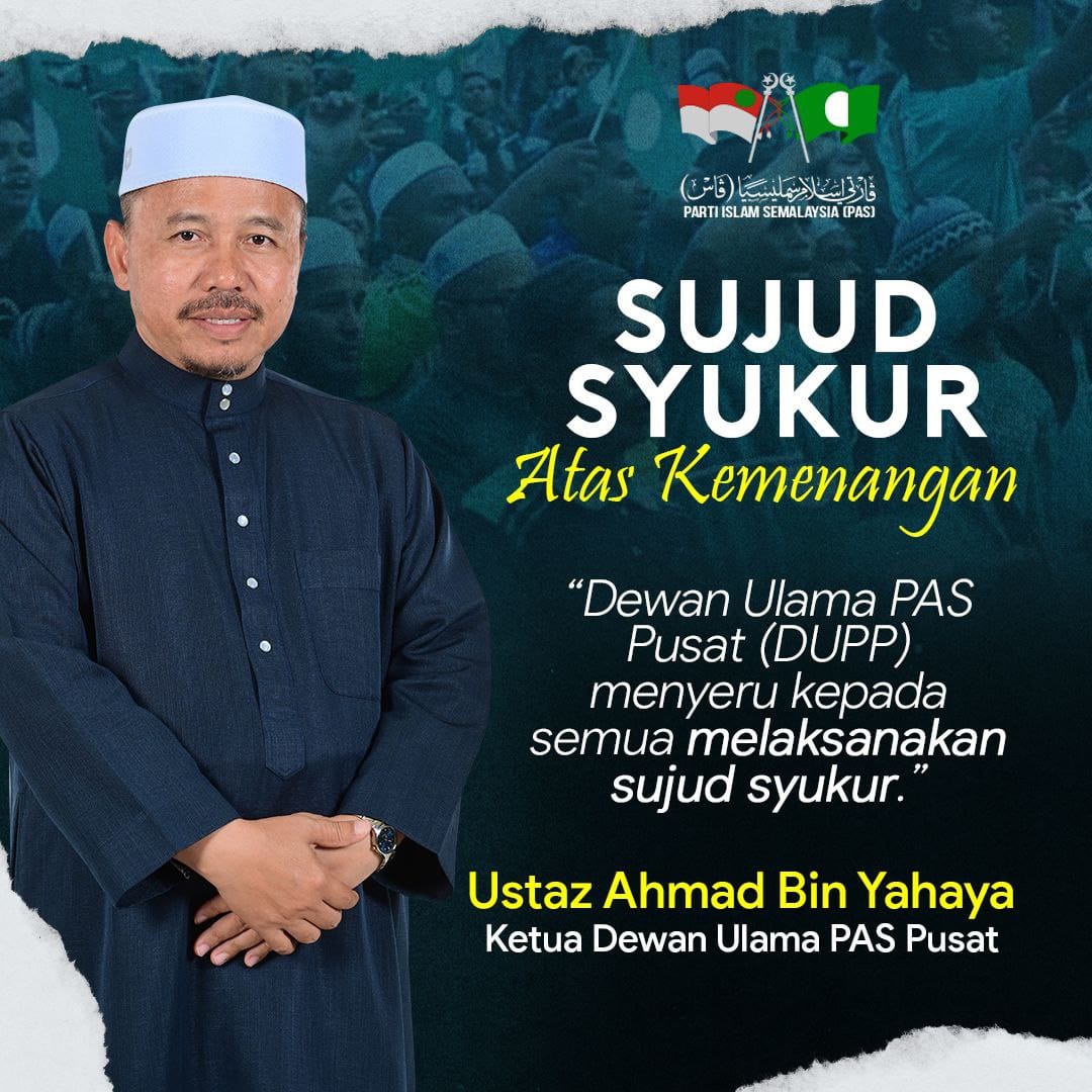 SUJUD SYUKUR ATAS KEMENANGAN PRU15 - Berita Parti Islam Se Malaysia (PAS)