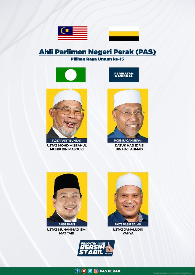 Senarai MP dan ADUN Negeri Perak (PAS) PRU15 - Berita Parti Islam Se Malaysia (PAS)