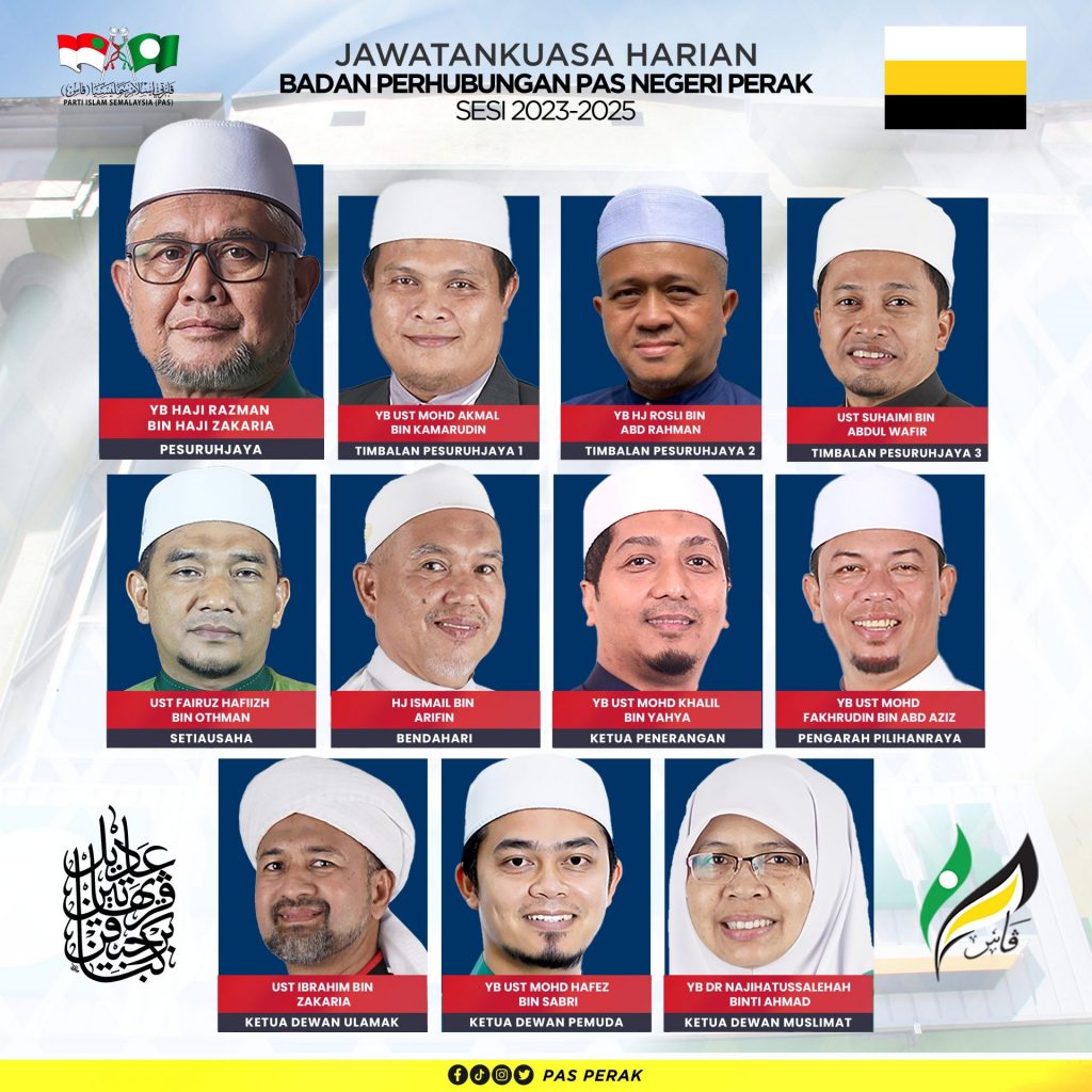 Jawatankuasa Harian PAS Negeri Perak 2023-2025 - Berita Parti Islam Se Malaysia (PAS)